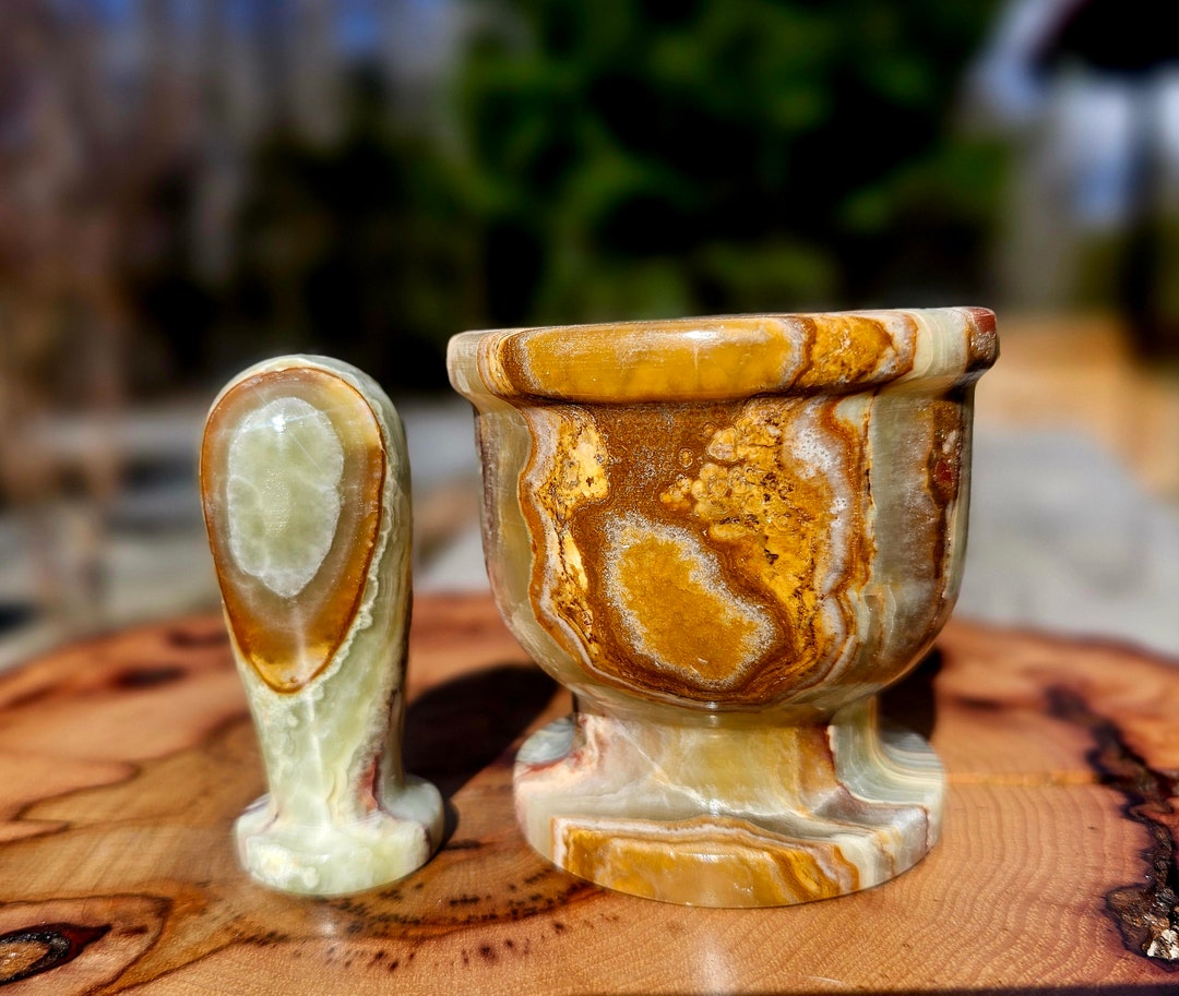 Onyx Mortar & Pestle. 3 Inch Gorgous Colors - Etsy