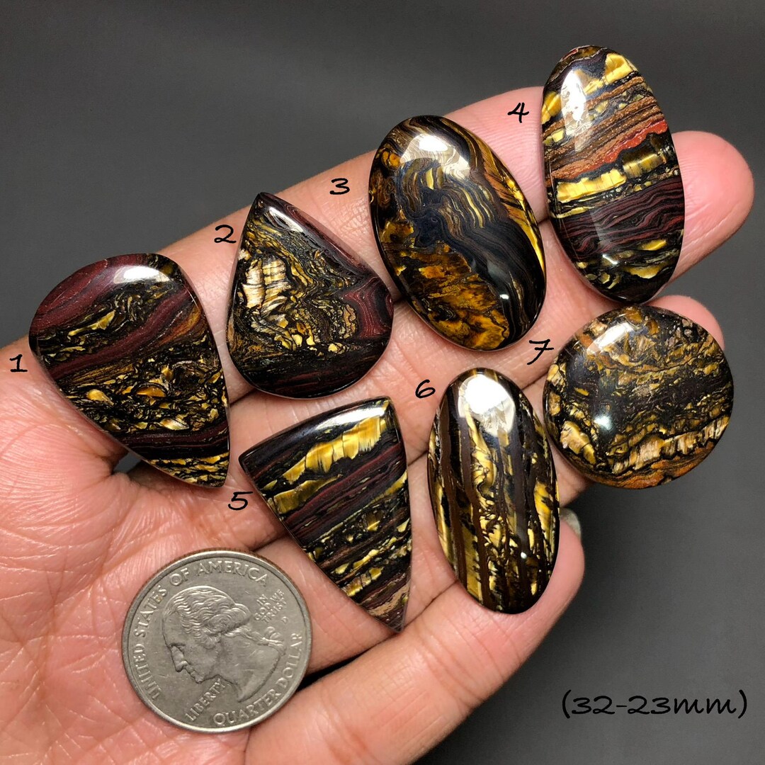 Iron Tiger Cabochon , Fine Quality Natural Gemstone for Jewelry Making ...