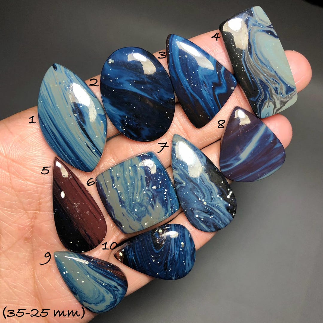Michigan’s Leland Blue Sieber Agate Cabochon, Michigan Gemstone ...
