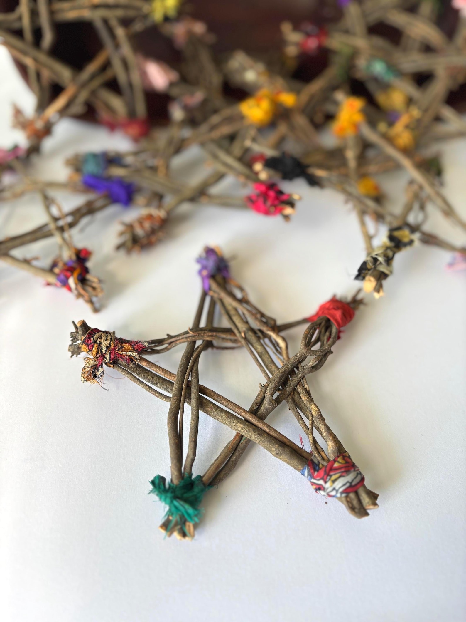 Primitive Twig Star Ornament, Rustic Shelf or 3 Tier Tray Decor, Altar ...