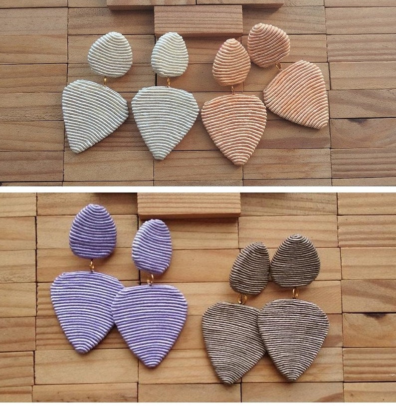 Red Pink Tahiti Bon Bon Clip on Earringsstud / Post Gold | Etsy