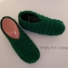 Men's Slippers, Elderly Crochet House Slipper, Manly Knit Slipper Socks ...