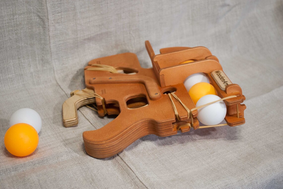 Ping Pong Gun Ping Pong Ball Shooter Handmade Child's | Etsy