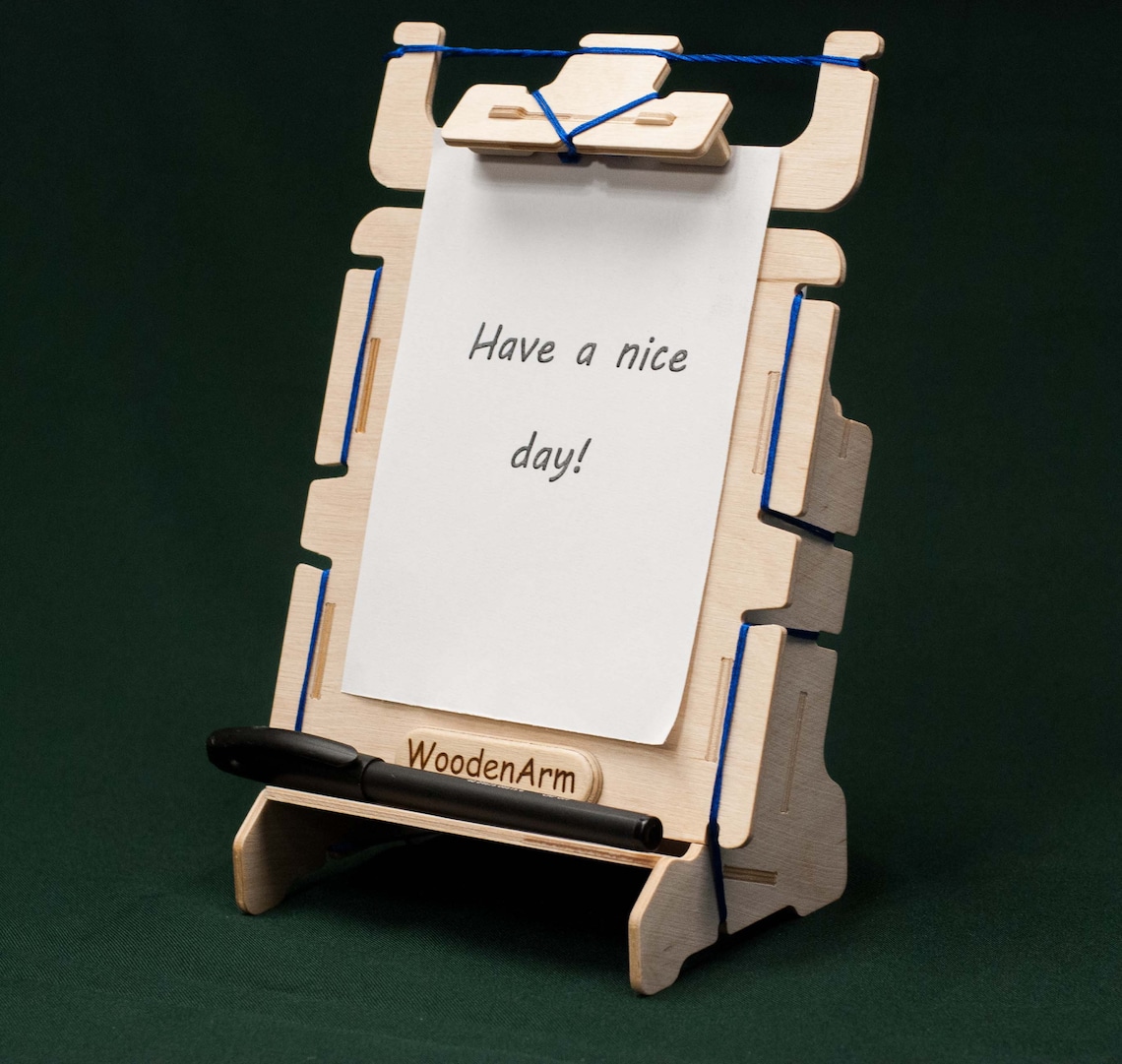 Note Paper Holder Wooden Memo Paper Holder Desk Organizer - Etsy