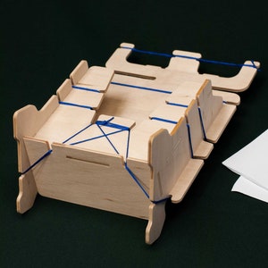 Note Paper Holder, Wooden Memo Paper Holder, Desk Organizer, Wood ...