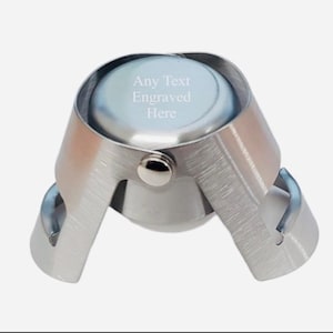 Stainless Steel Wine Champagne Stopper Personalised Engraved Business ...