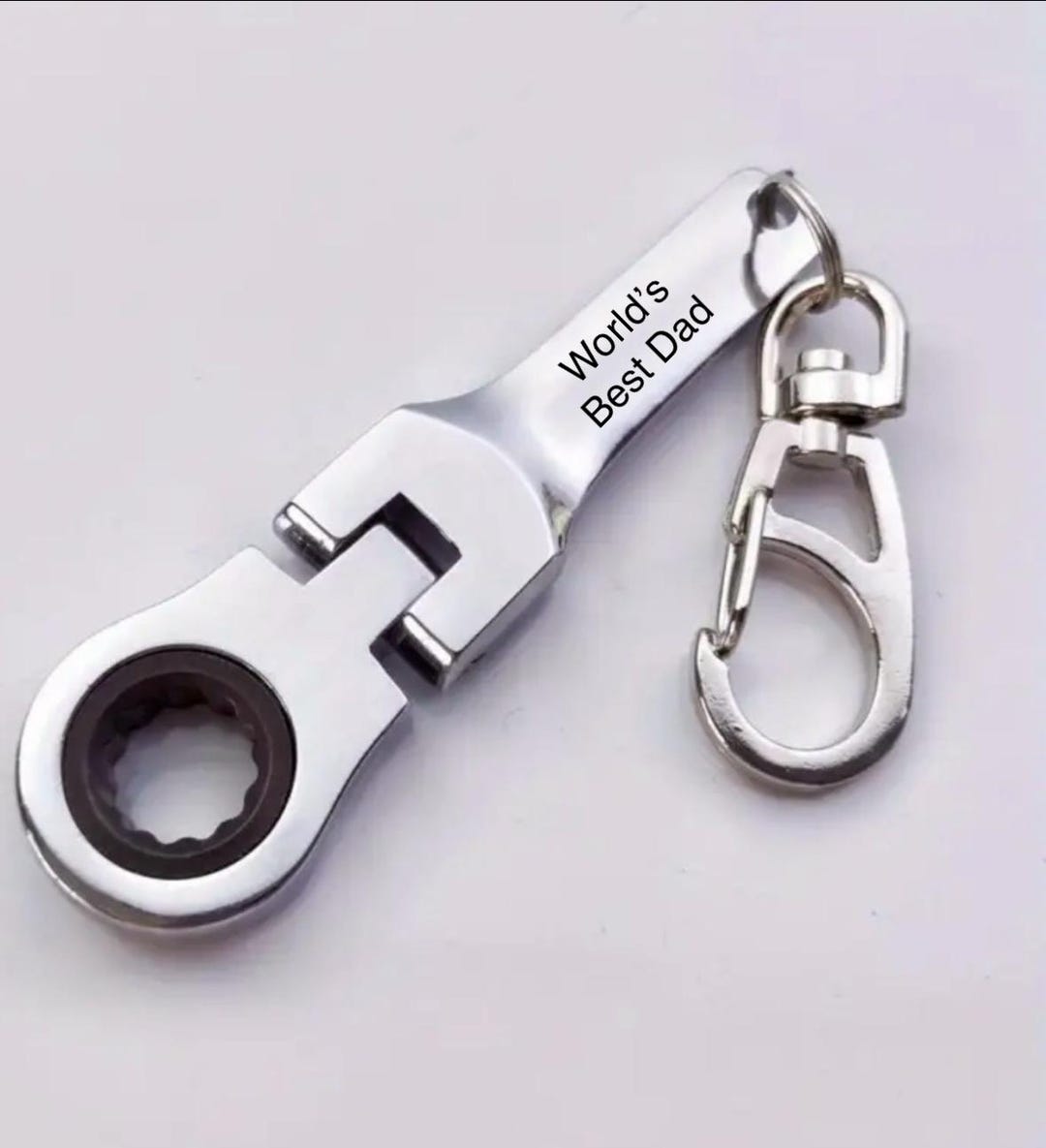 10mm Engraved Business Logo Ratchet Spanner Keyring Quality Gift Idea ...