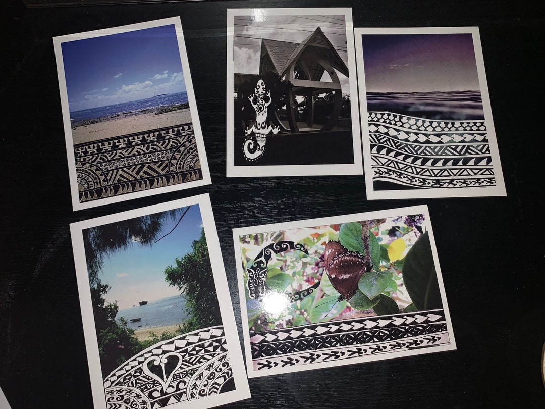 Polynesian Tribal Postcards 5 Pack Assorted - Etsy