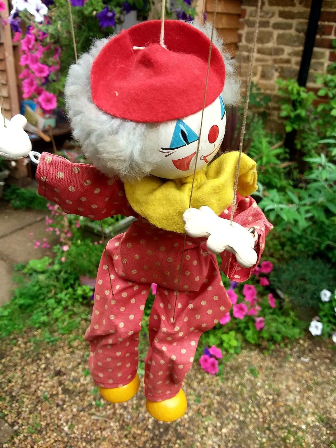 Pelham Clown Puppet/ Gc/ 1960s/lovely - Etsy