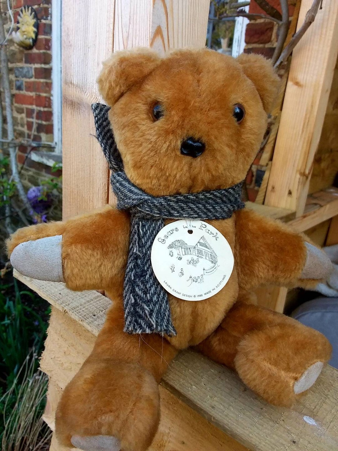 Laura Grant 'bears in the Park' Bear, With Paper Tag, 1988 - Etsy
