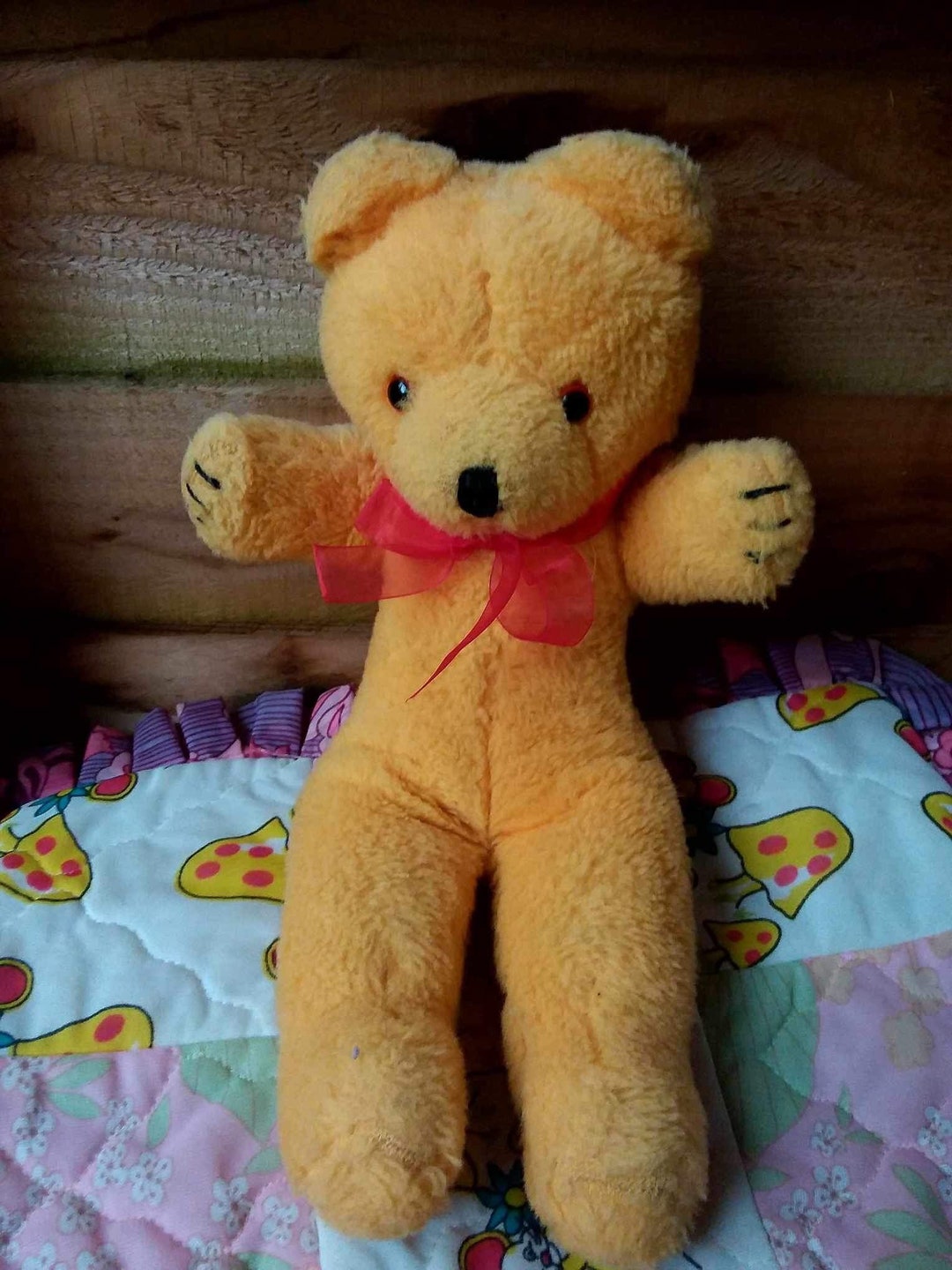 Wendy Boston Style Bear/golden Plush/70s/gc - Etsy