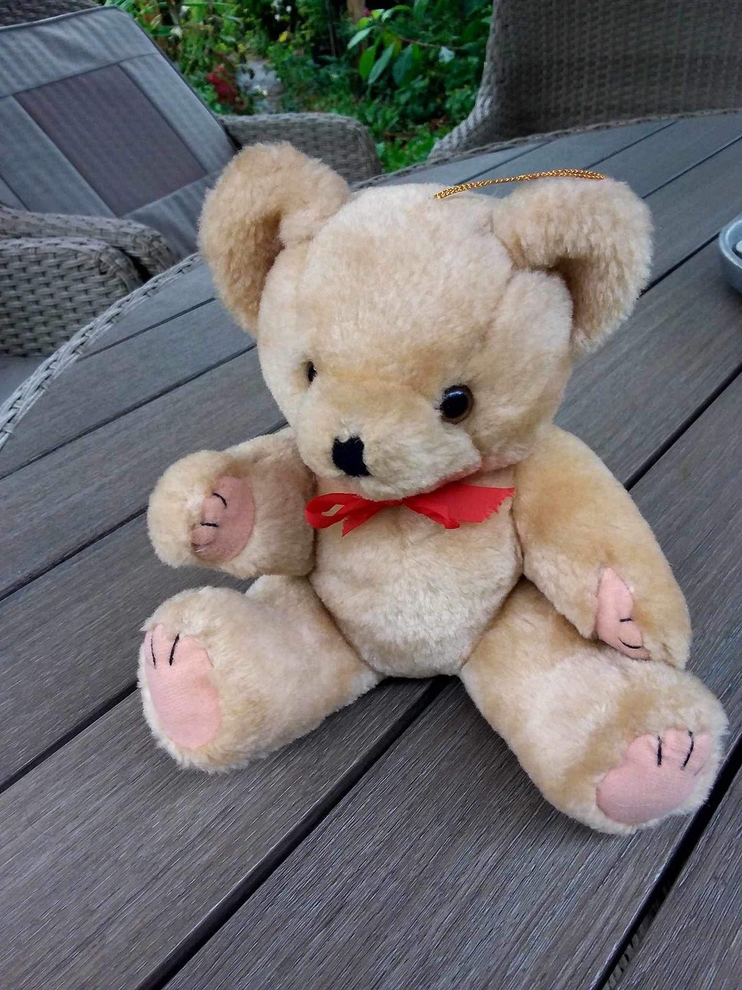 Pms Cream Plush Bear/gc/ 80s/c21 - Etsy