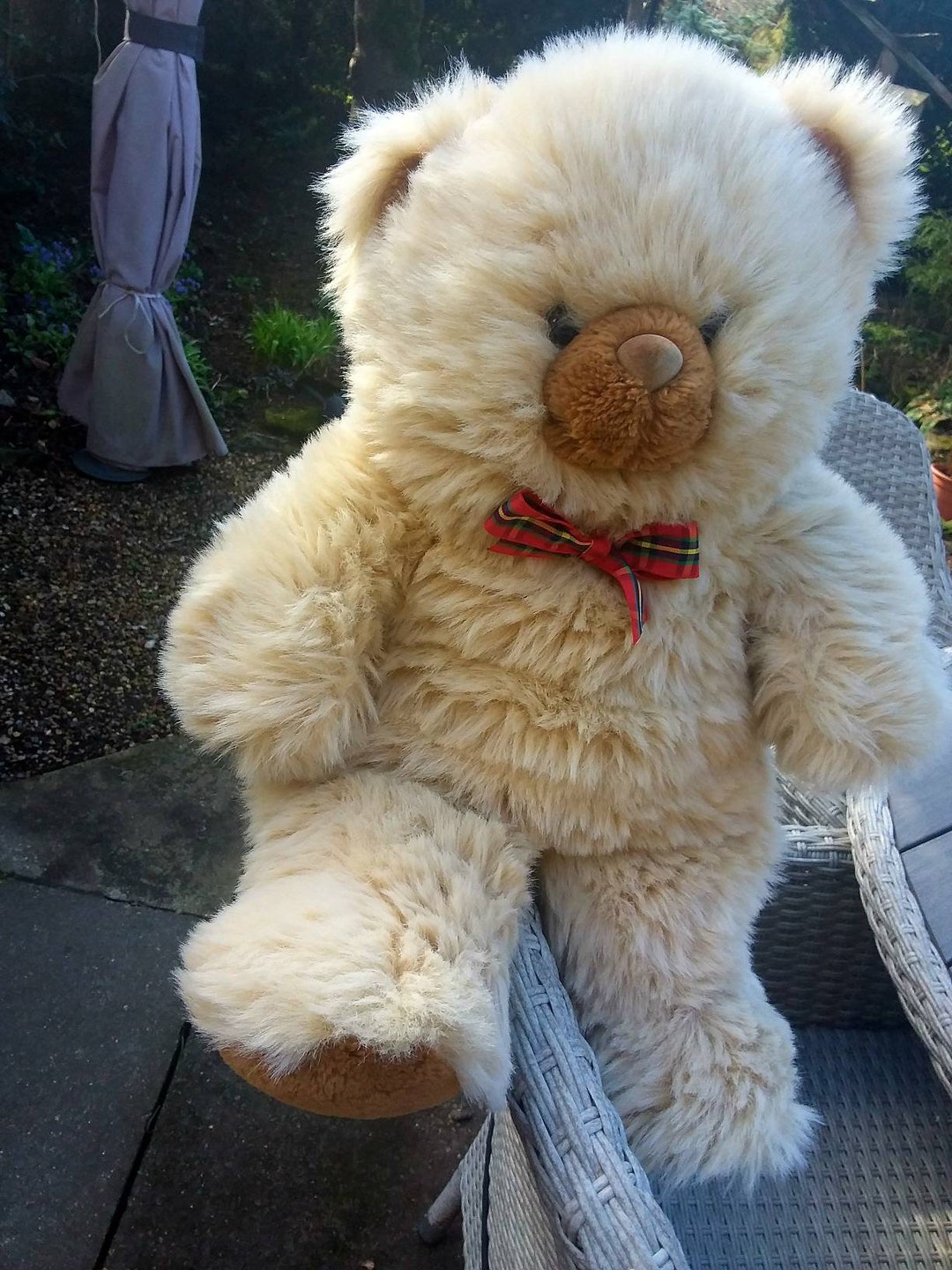 Gorgeous Fluffy Chad Valley Bear/gc/1990s/ - Etsy