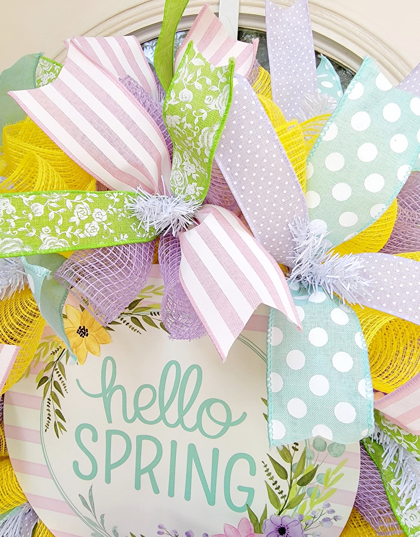 Hello Spring Spring Wreath Spring Floral Spring Wreath For Front