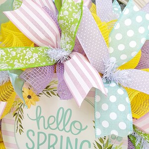 Hello Spring, Spring Wreath, Spring Floral, Spring Wreath for Front ...