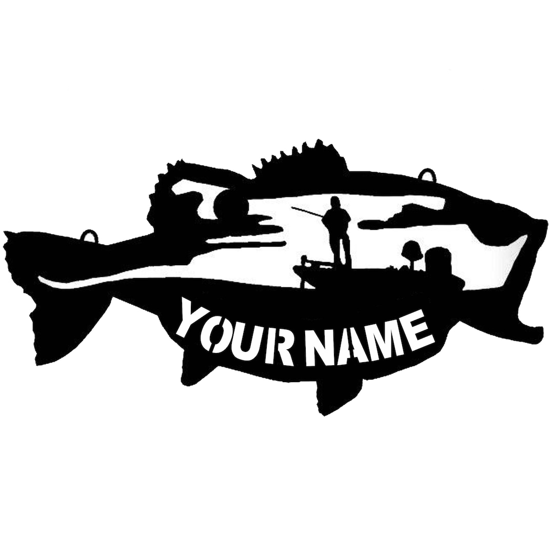 Custom Large Mouth Bass Sign ABS Plastic Cutout Window Art - Etsy