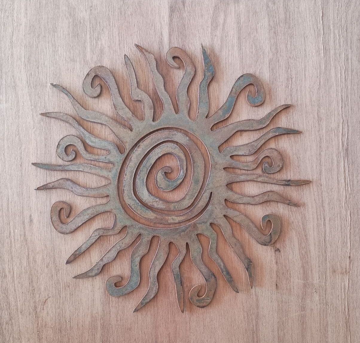 Metal Sun Summer Rusty Decoration - Rustic Art - Etsy