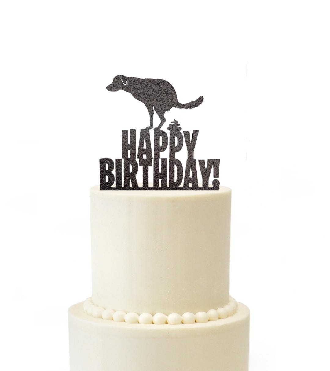 Dog Poop Birthday Cake Topper Over the Hill Humor - Etsy