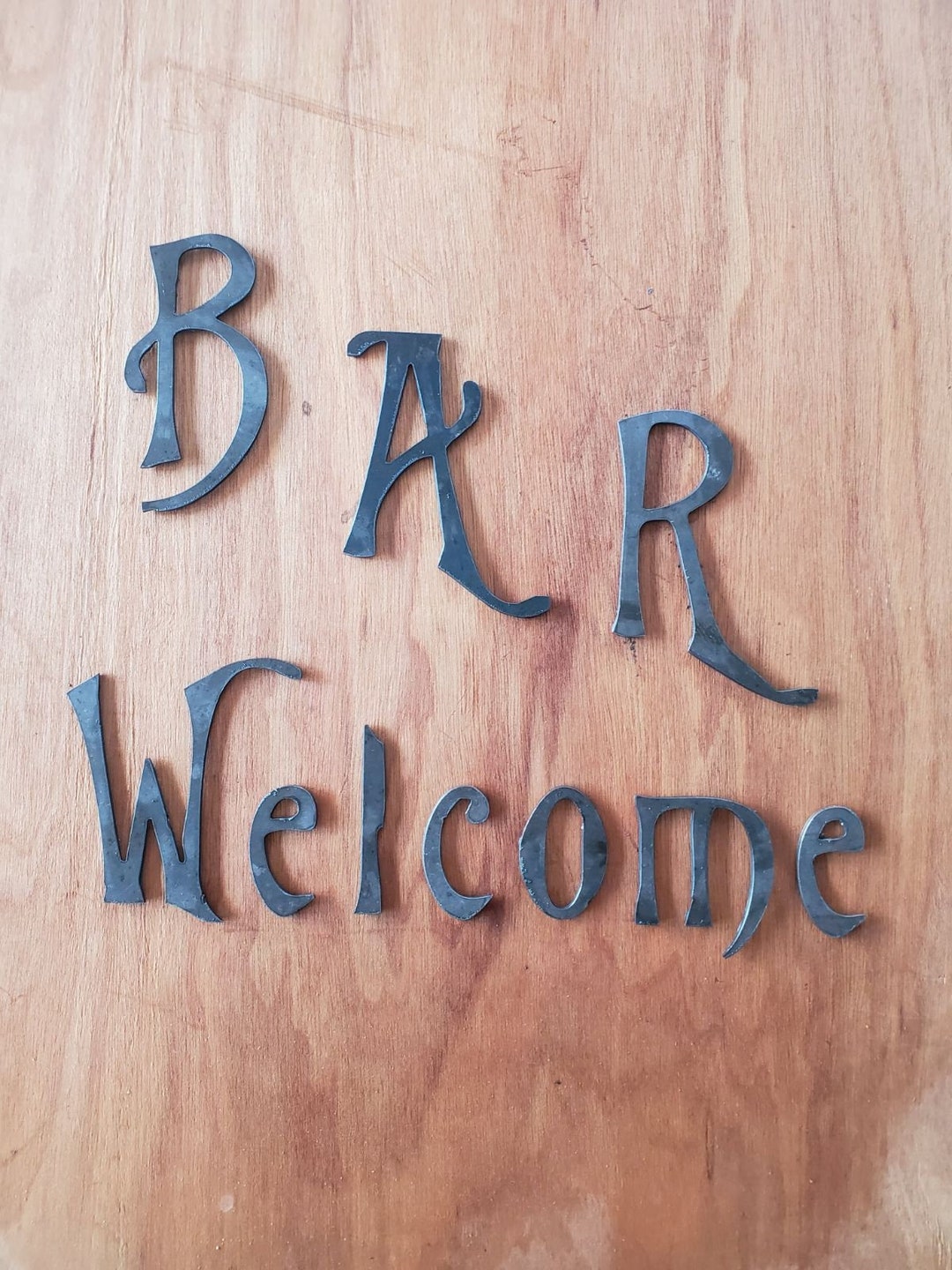 4 Inch Letters Alphabet PER LETTER Gothic Nightmare Style Metal Steel ...