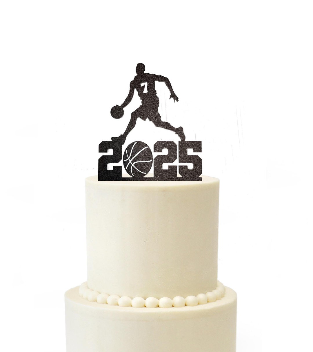 Basketball Graduation Birthday Cake Topper 2025 Custom Number - Etsy