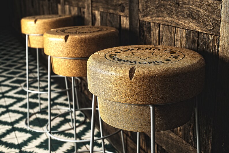 Tall Champagne Cork Bar/breakfast Bar Stools - Etsy