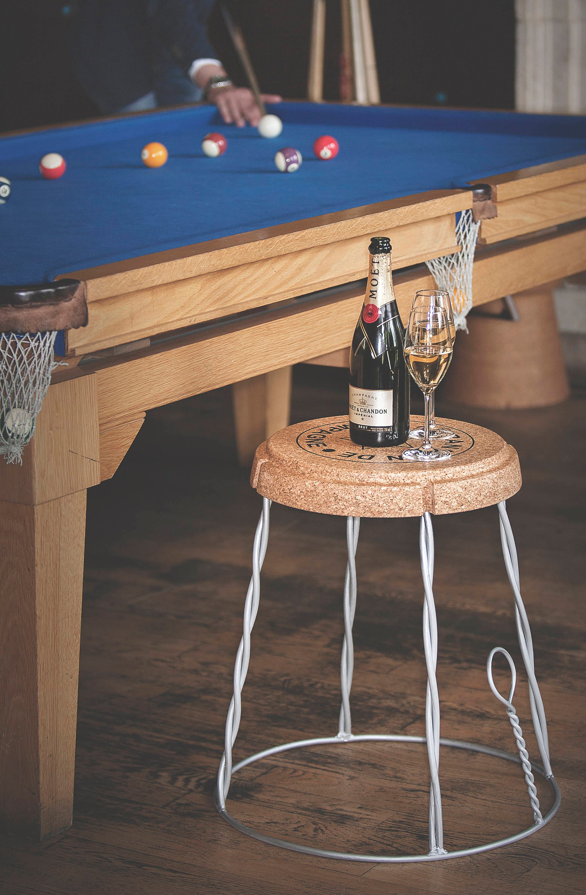 XL Champagne Cork Wire Cage Stool/side Table, 35% OFF +custom4free - Etsy