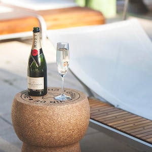 XL Champagne Cork Side Table, up to 40% OFF - Etsy