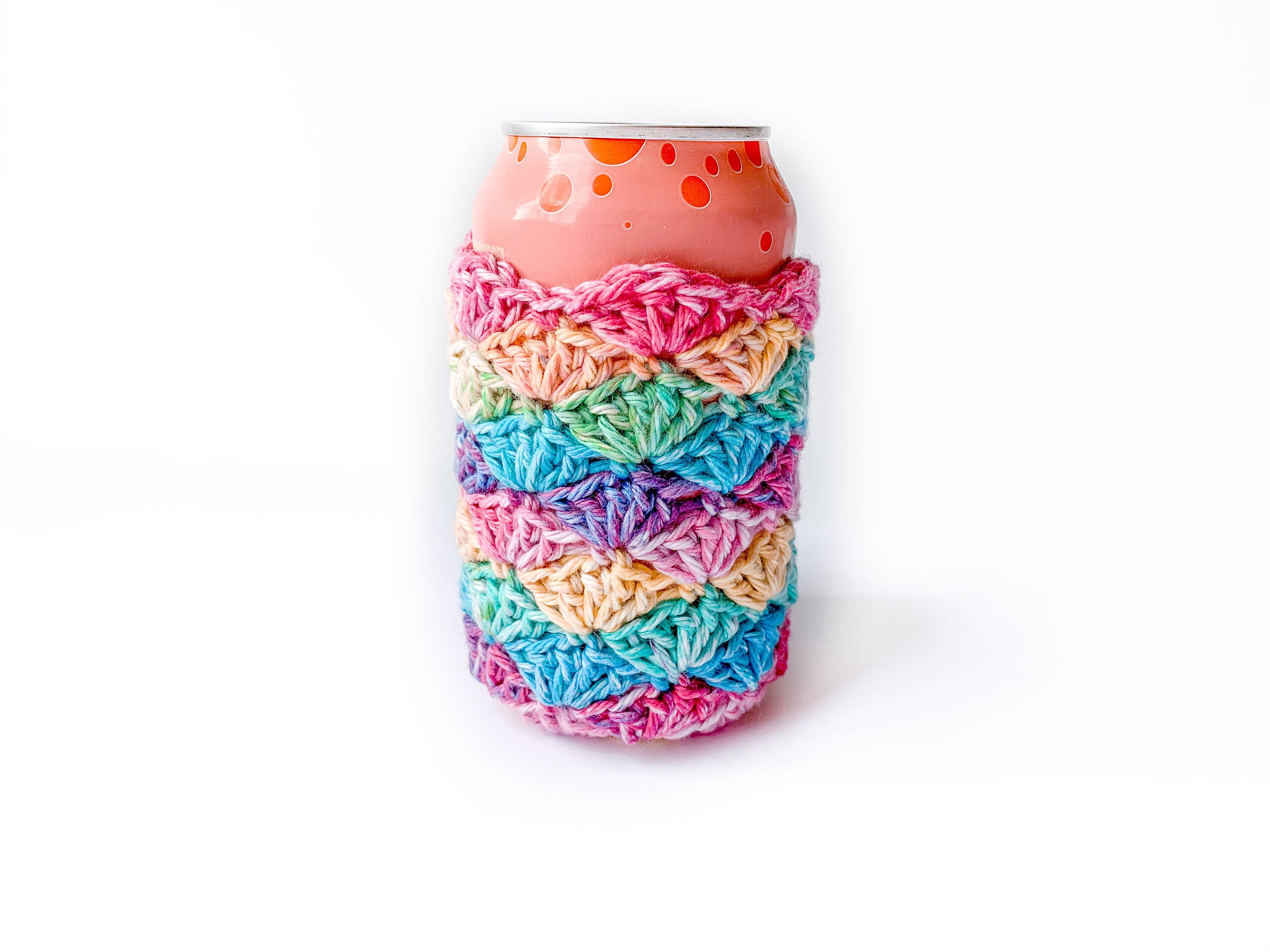 Crochet Can Cozy // Sippin Shells Can Cozy // Crochet Pattern - Etsy