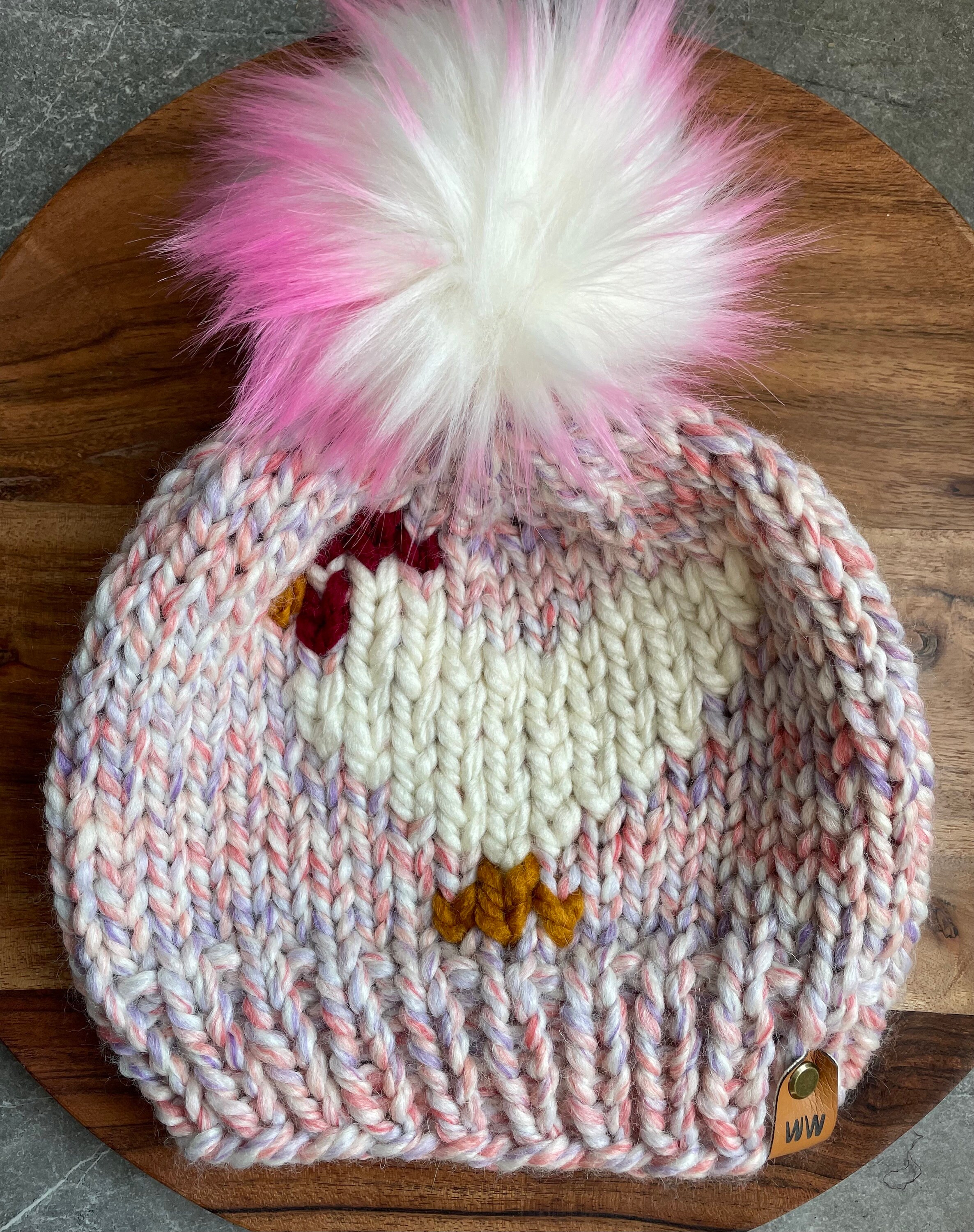 Women’s Knit Chicken Beanie / Knit Hat / Chicken Mom / Farm Wear ...