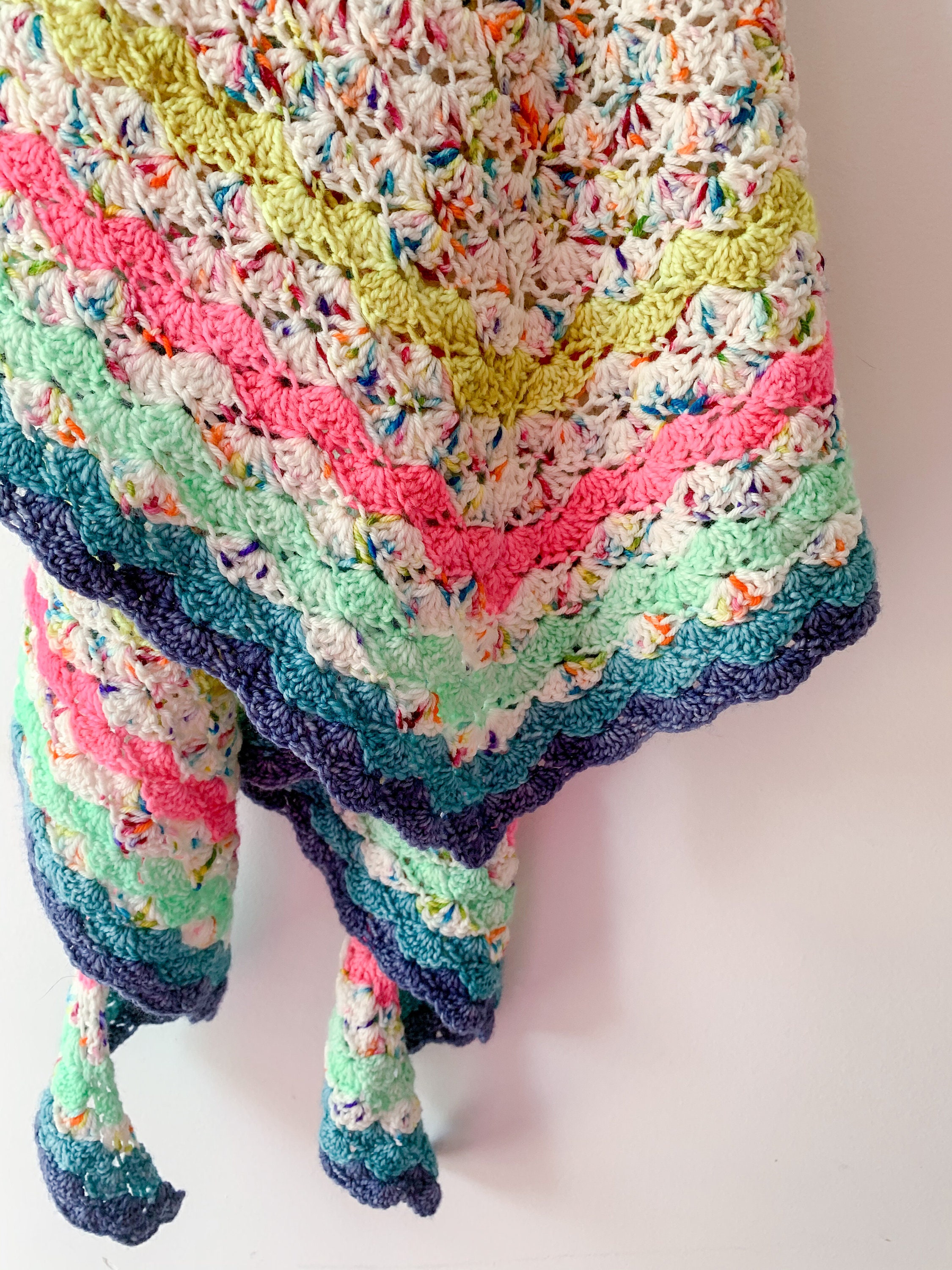 CROCHET Pattern//crochet Shawl Pattern/ Shell Stitch Shawl/ Crochet ...