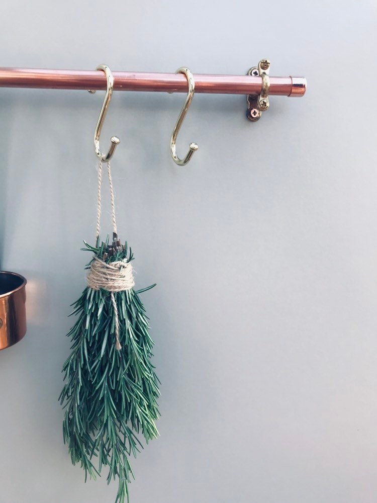 Copper & Brass Kitchen Rail Coat Rail or Towel Rail | Etsy