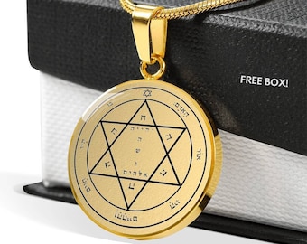 The Grand Pentacle of Solomon Pendant Adonai Elohim - Etsy