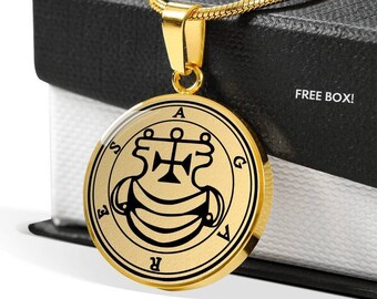 21 MARAX Demon Seal Pendant, Goetia Sigil Necklace, Lemegeton Jewelry ...