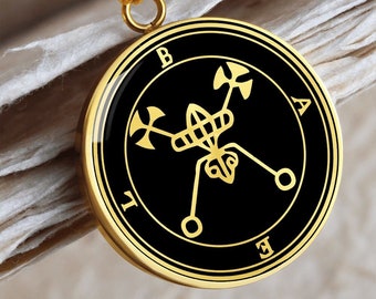 1 BAEL BAAL Demon Seal Pendant Goetia Sigil Necklace - Etsy