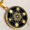 Archangel Raziel Sigil Necklace Angel Seal Pendant Jewelry Gold Silver ...