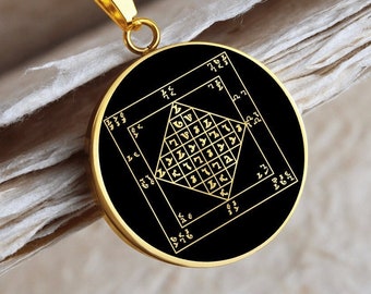 The Holy Table by John Dee Pendant, Enochian Necklace, Magic Enochian ...