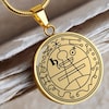 Moloch Sigil Necklace Pendant Jewelry Gold Amulet Silver Talisman Charm ...