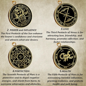 Seal of Solomon Necklace King Solomon Pendant Pentacles Talisman Coin ...
