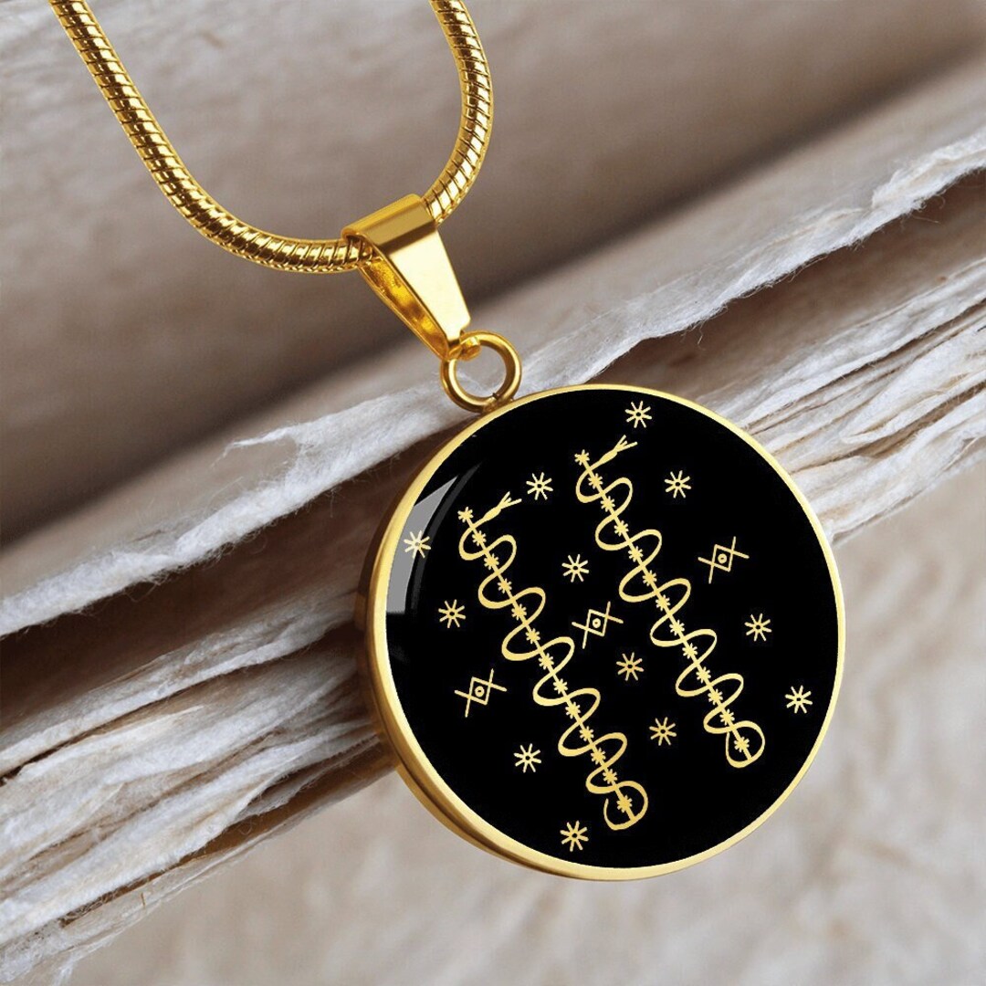 Damballa Wedo Veve Necklace Pendant Gold Jewelry Silver Charm Chain - Etsy