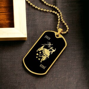 Joker Playing Card Necklace Jewelry Pendant Gift Chain Charm - Etsy