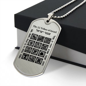 Kabbalah Ephod Necklace Hoshen Pendant 12 Tribes of Israel Jewelry Gold ...