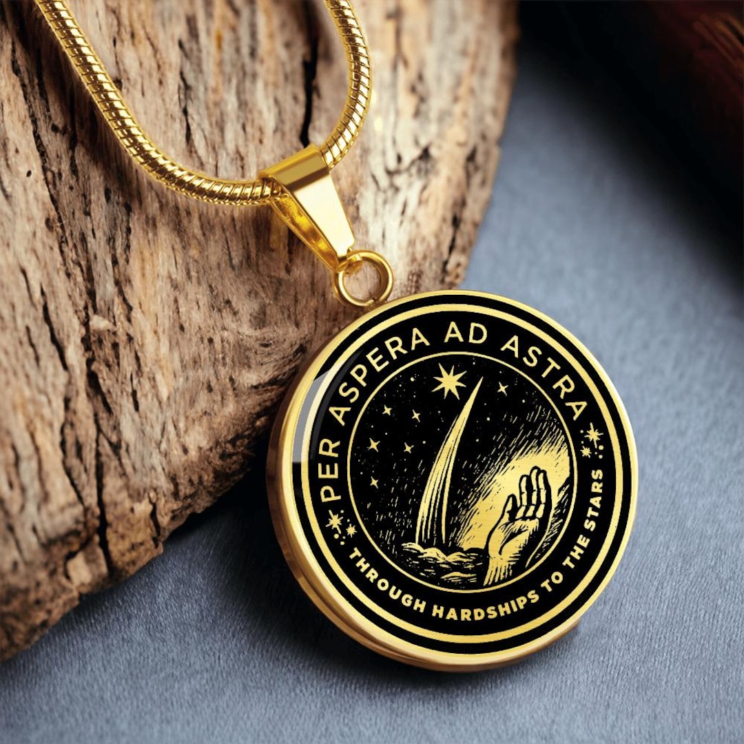 Per Aspera Ad Astra Necklace