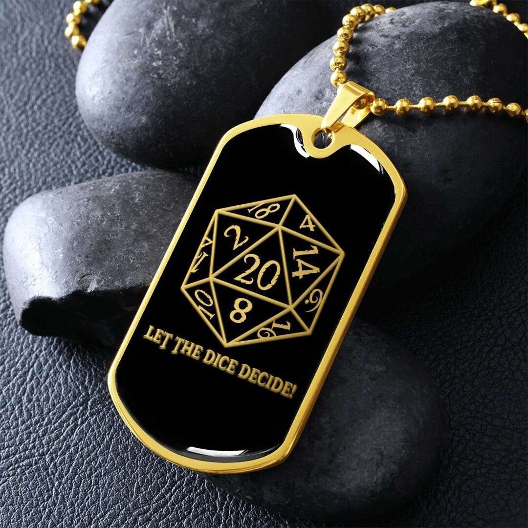 D20 Necklace Dungeons and Dragons Jewelry Dnd Dice Pendant Gift ...
