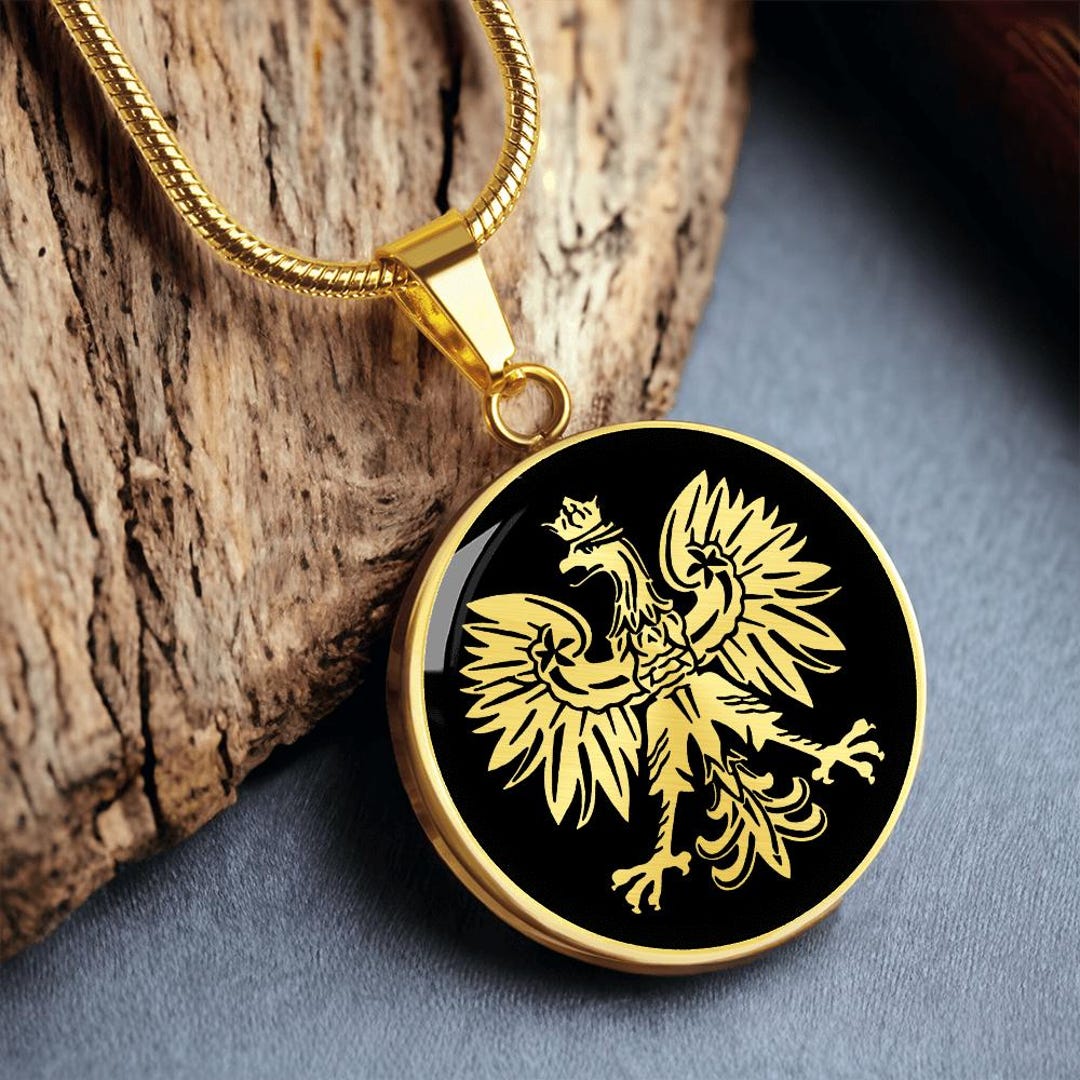 Polish Eagle Necklace Poland Jewelry Pendant Gift Gold Silver - Etsy