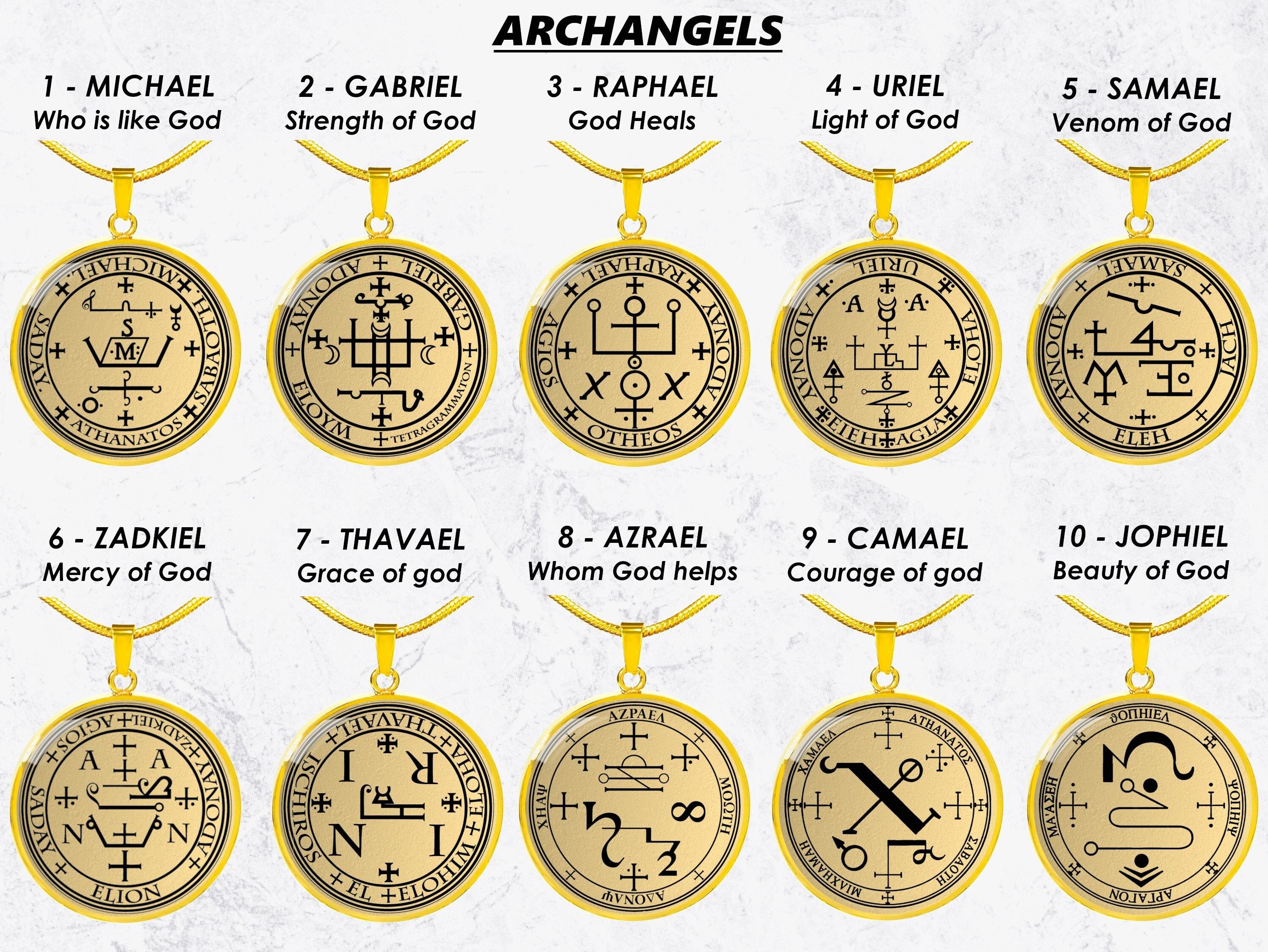 Archangel Seal Amulet Sigil Talisman Necklace Pendant Archangel Seal Amulet Sigil Talisman Necklace Pendant