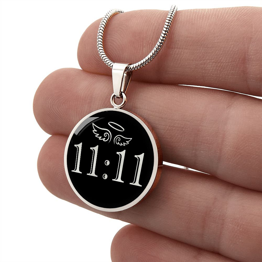 11:11 Angel Number Necklace Pendant Jewelry 1111 - Etsy