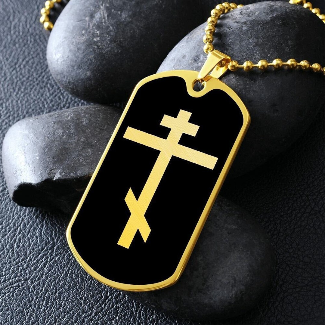 Orthodox Cross Necklace Pendant Jewelry Gold Silver Mens Charm Women ...
