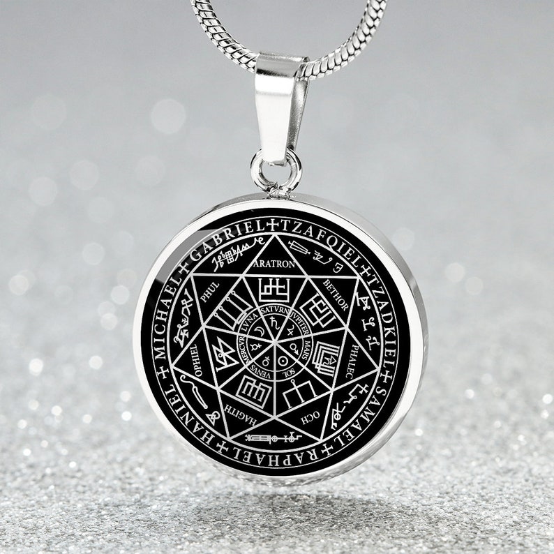 Seal of Seven 7 Archangels Talisman Necklace Pendant Jewelry Amulet - Etsy
