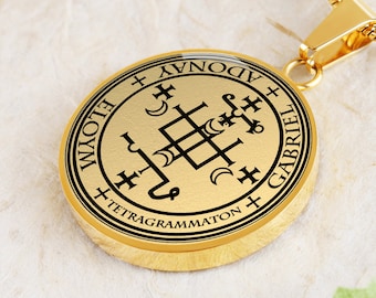 Archangel Seal Pendant, Angel Necklace, Occult, Magic Talisman, Doctor ...