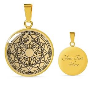 Witchcraft Jewelry Celestial Amulet Necklace Pendant - Etsy